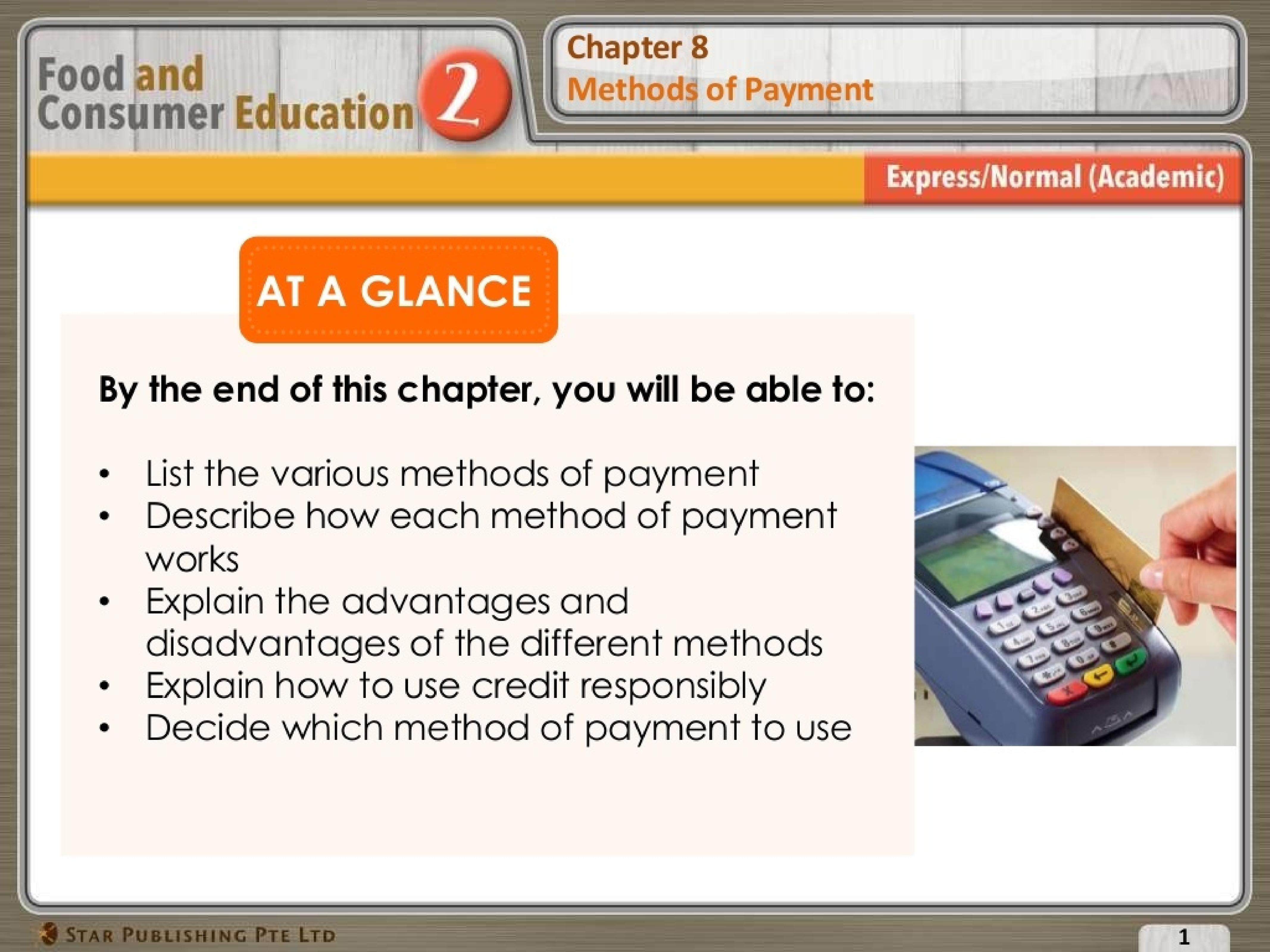 SmartGuppy | (Sec 2 FCE) Methods of Payment